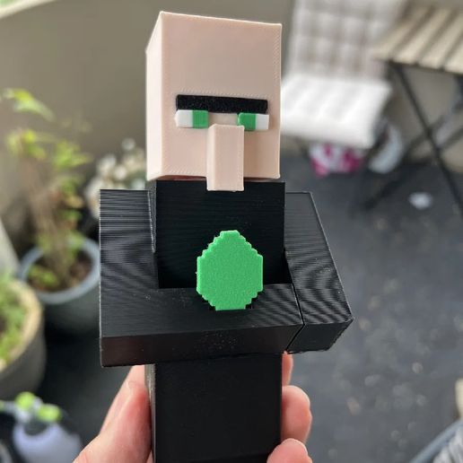 📁 Minecraft villager・ STL File for 3D printing・Cults