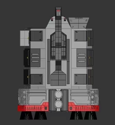 🤖 [GUNDAM] [EFSF] 1/1700 COLUMBUS-MODIFIED-class SPACE TRANSPORT SHIP ...