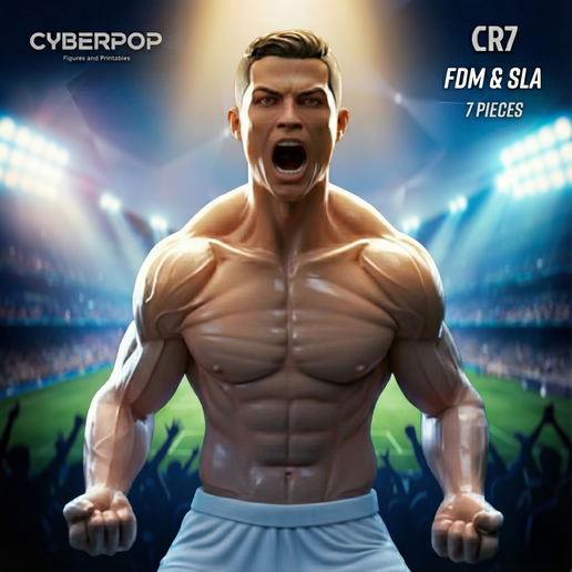 ⚽ CR7・Archivo STL Gratis para Impresión 3D・Cults