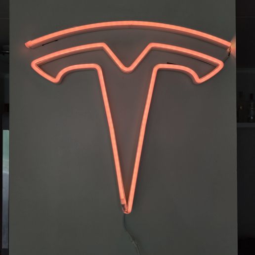 💡 Tesla neon LED light 50 cm・Free STL File for 3D printing・Cults