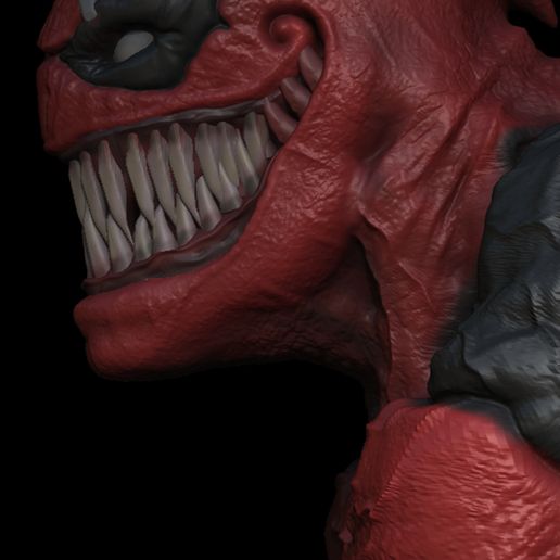 👤 3d stl Venompool bust・ STL File for ・Cults
