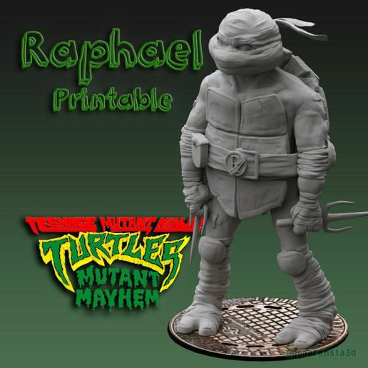 🎨 Raphael fan art from TMNT Mutant Mayhem Movie・Бесплатный 3D для ・Cults