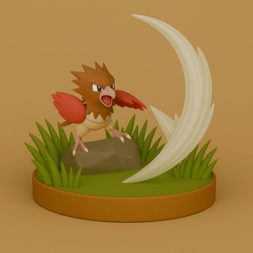 🐉 Pokemon battle style - Spearow #021・ STL File for 3D printing・Cults