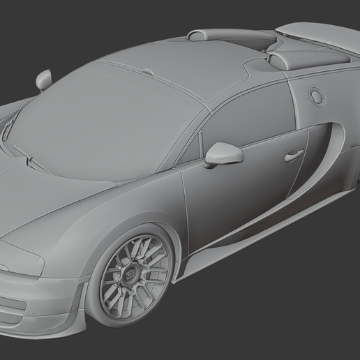 🚗 Bugatti Veyron・ STL File for 3D printing・Cults