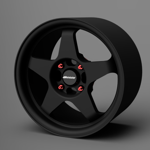 🥄 1/24 15" Spoon SW388 with Toyo 888 style tires・ STL File for 3D ...