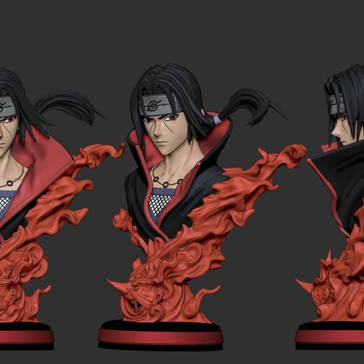 🗿 Itachi uchiha - from Naruto fanart・ STL File for 3D printing・Cults