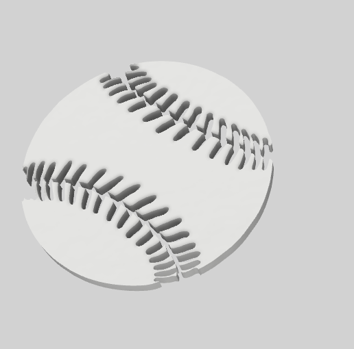 ⚾ Baseball Keychain・Free STL File for ・Cults
