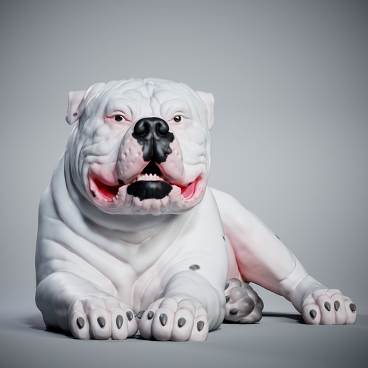 🐕 Bulldog・ STL File for 3D printing・Cults