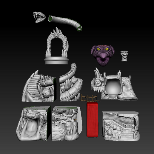 🐍 Snake mountain・ 3D File for 3D printing・Cults