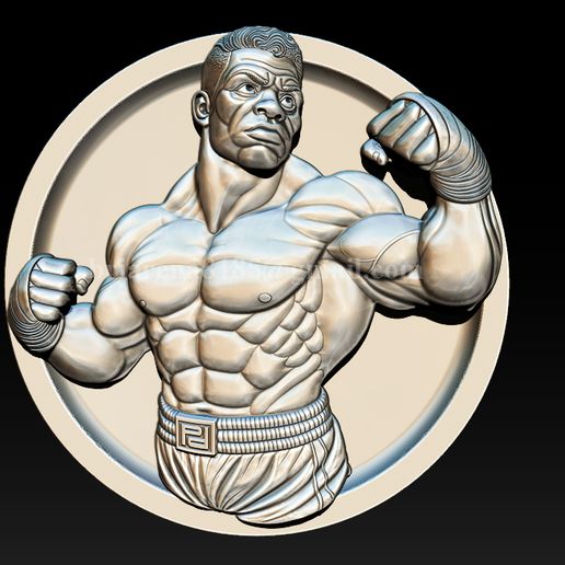 3D file MMA and WWE Fighter Relief Model 👨 ・3D printing design to ...