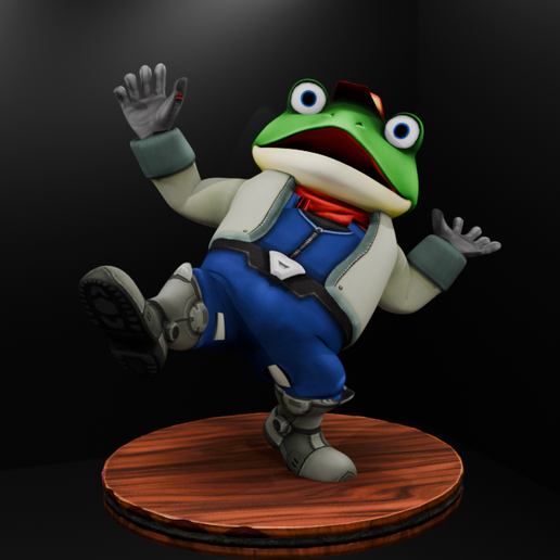 ⭐ Slippy Toad (Star Fox Series) 3D Printable Model with Base・ STL File ...