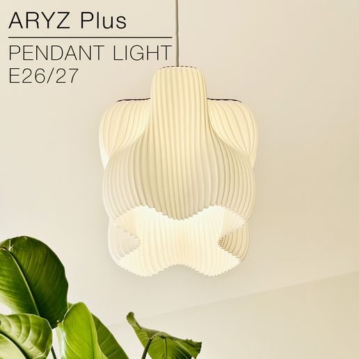 ARYZ Plus | Pendant light E26/27・ STL File for 3D printing・Cults