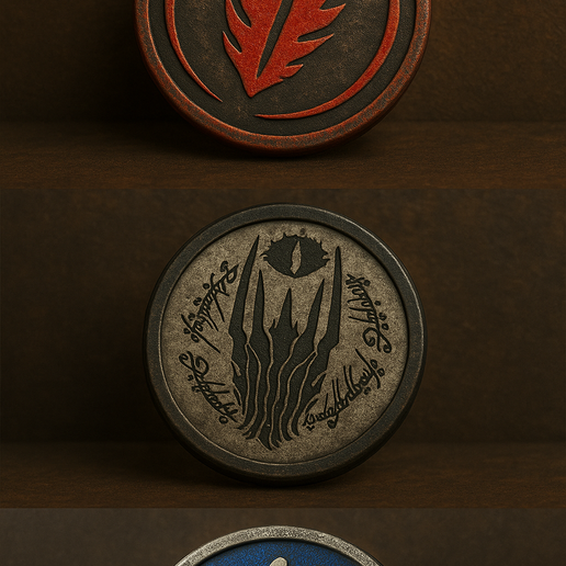 🎲 LOTR Tokens・ 3MF File for 3D printing・Cults