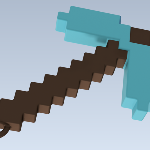 diamond pickaxe 3d