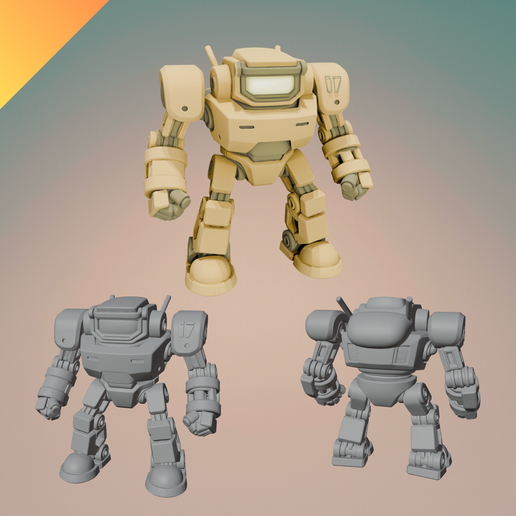 🤖 Combat Mech Robot – STL and GLB 3D Print Model・ STL File for 3D ...