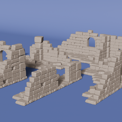 🎲 Dungeon ruins・Free STL File for 3D printing・Cults