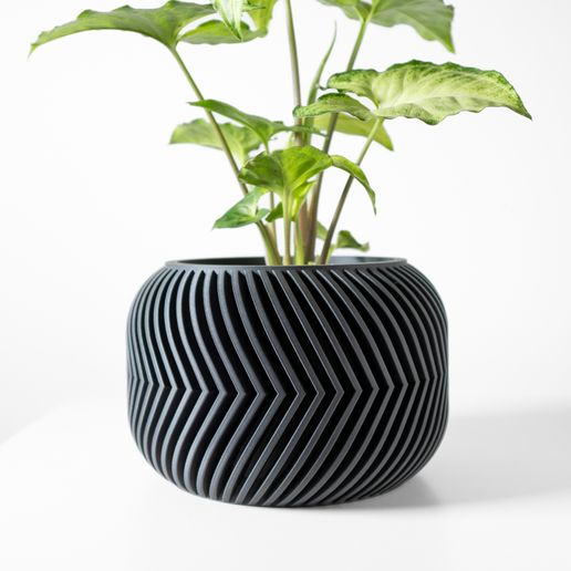 🪴 The Ervon Planter Pot with Drainage Tray & Stand: Modern and Unique Home Decor for Plants and ...