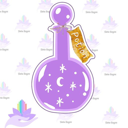 STL file Halloween / Pocima Magica Cookie Cutter 🎃 ・Template to ...