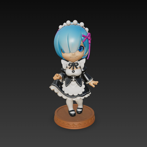 👾 Rem・ STL File for 3D printing・Cults
