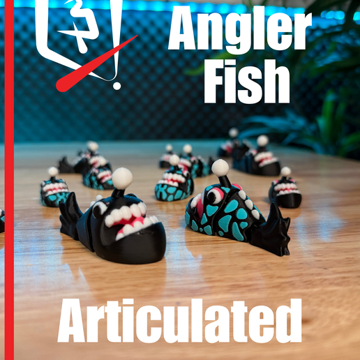 Free STL file Angler Fish Articulated Suportless 🐠 (3MF)・Design to ...