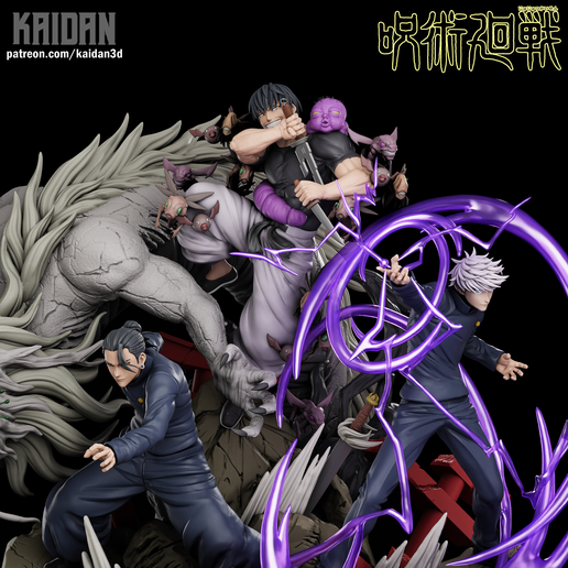 👾 Jujutsu Kaisen Gojo Past Arc JJK - STL Ready for 3D Printing・ 3D File ...