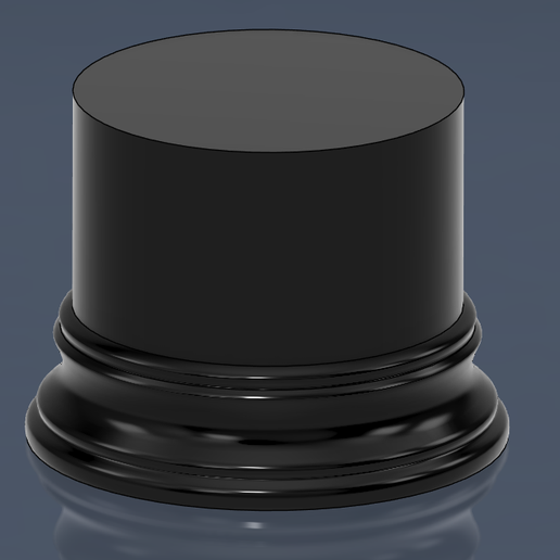 STL file 6,5 cm Ø Round Plinth 👤 ・3D printing idea to download・Cults