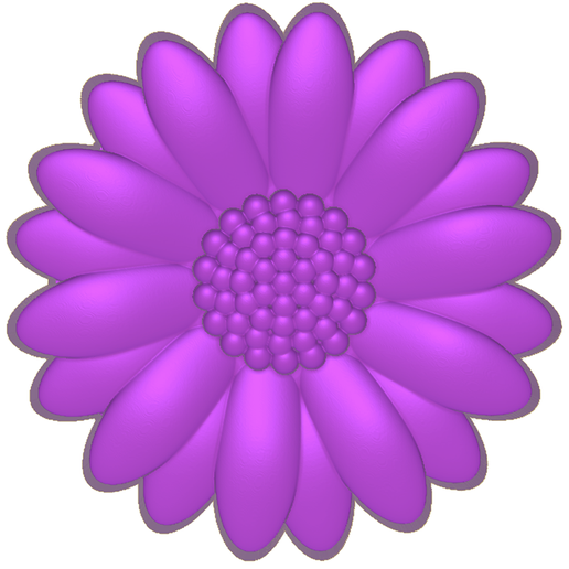 💐 3D Daisy Flower Master Mold STL for Vacuum Forming・ STL File for 3D ...