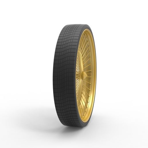 🛞 50 inch Wire wheel of Donk car Scale 1:25・ 3D File for 3D printing・Cults