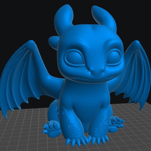👶 Baby Light Fury・ STL File for 3D printing・Cults