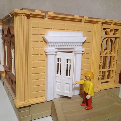 🧱 Playmobil 1900 victorian English brick building style entrance ...