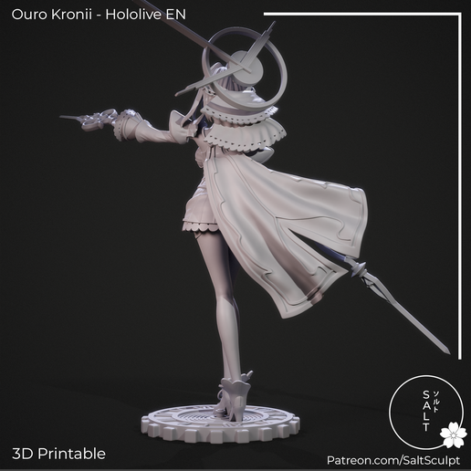 👾 Ouro Kronii - Hololive EN・ 3D File for 3D printing・Cults
