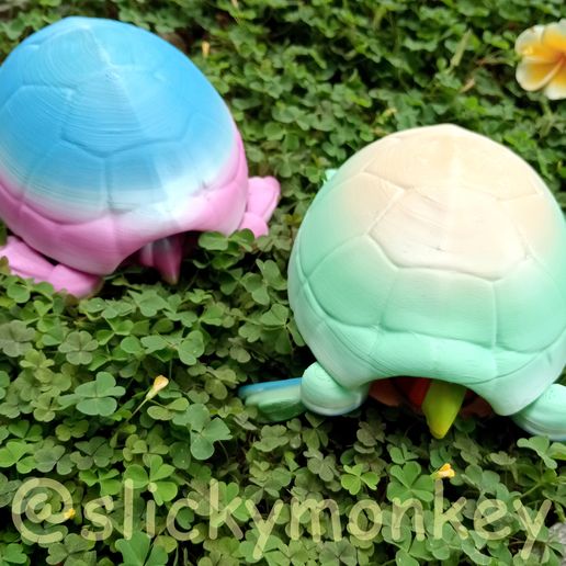3D file Hiding Turkey Turtle 🦃 ・3D printer model to download・Cults