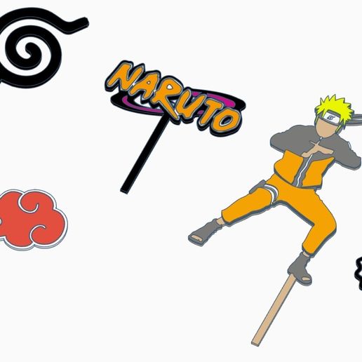 naruto cake topper printable