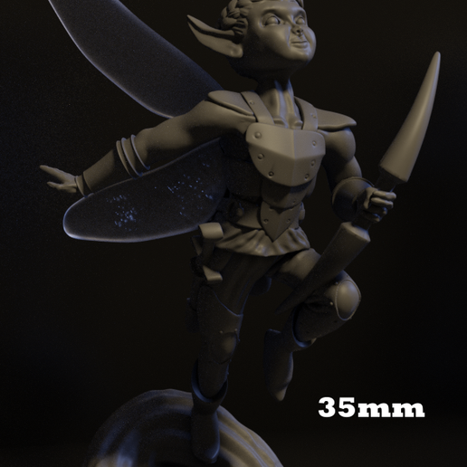 🧚 Fairy Miniature・Free STL File for 3D printing・Cults