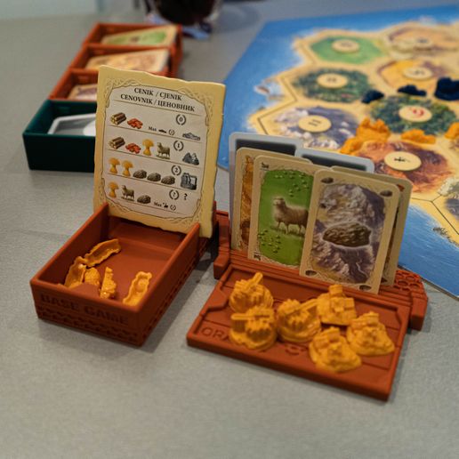 STL file Catan organizer with players trays ♟ ・3D print object to ...