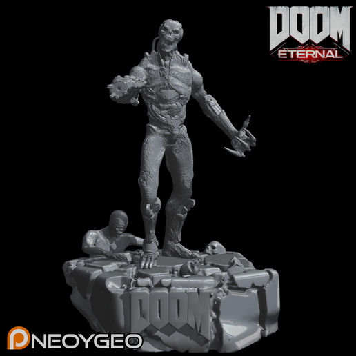 🧟 MECHA ZOMBIE - DOOM ETERNAL・Free STL File for 3D printing・Cults