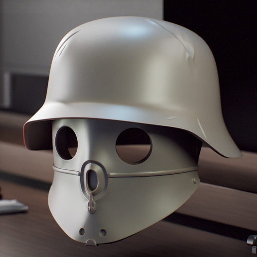 🪖 Wolfenstein Mask & Helmet Fan Art - World War II Helmet - War Mask ...