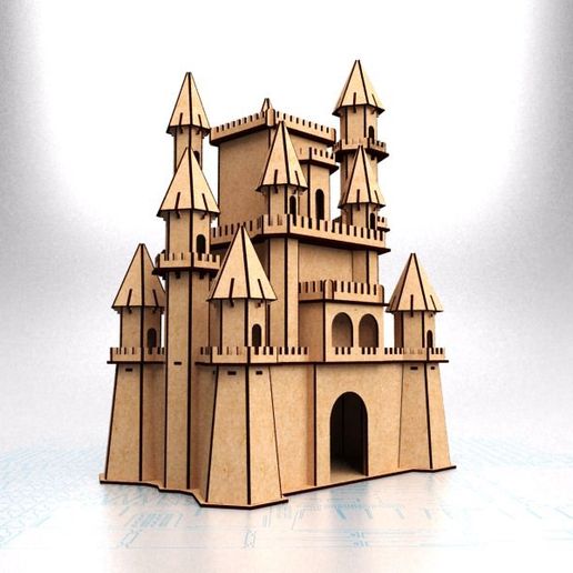 🏰 Disney Castle cnc cdr・Free 3D File for ・Cults