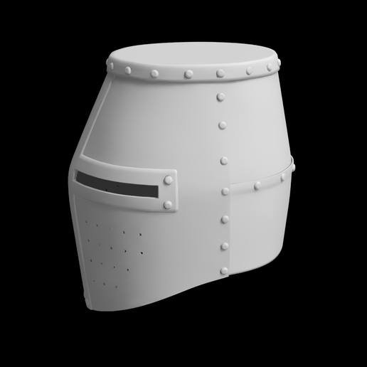 📁 Greathelm - 13th Century [3D print file]・ 3D File for 3D printing・Cults