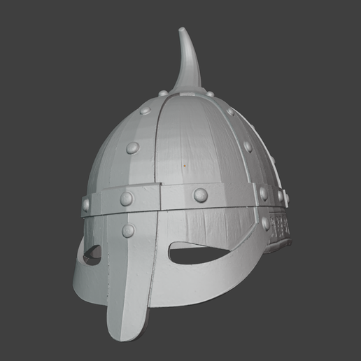 🛡️ Baltic Wooden Bone Helm・ STL File for 3D printing・Cults