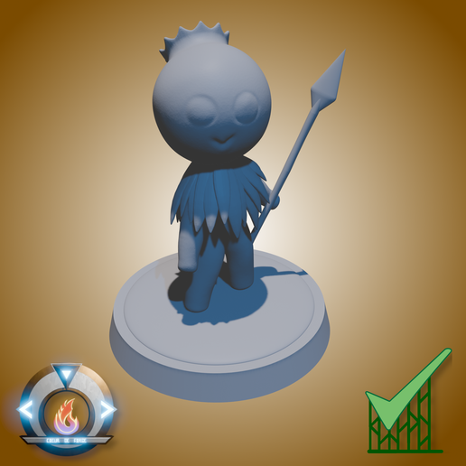 👨 Blueberry man - Elite warrior・ STL File for 3D printing・Cults