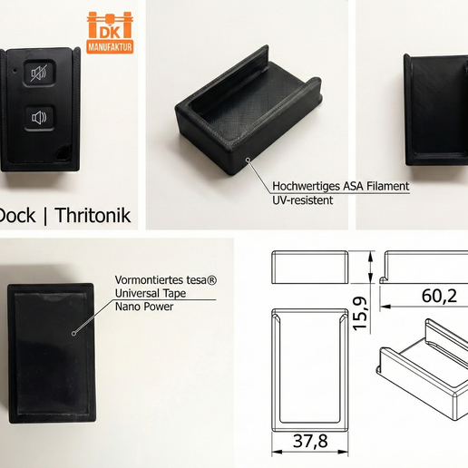 ⏰ Thitronik Alarm KeyDock | WiPro III Remote Holder | Wall Mount ...