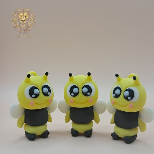 3D file Cute Flexi Bee 🐝 ・3D printer design to download・Cults