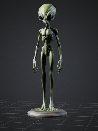 Archivo 3D Alien Statue: High Detail 3D Fan Art Model" 🛸👾 ・Objeto ...
