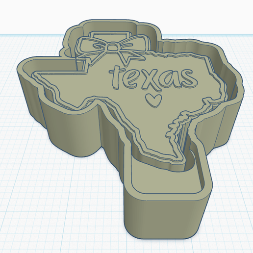 🏹 Texas w/ Bow Freshie Mold・ STL File for 3D printing・Cults