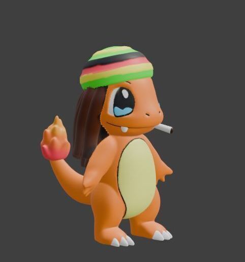 3D file Charmander smoking 🚬 ・3D printable model to download・Cults