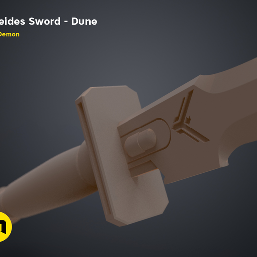 🗡️ Atreides Sword 1 – Dune・ 3D File for ・Cults