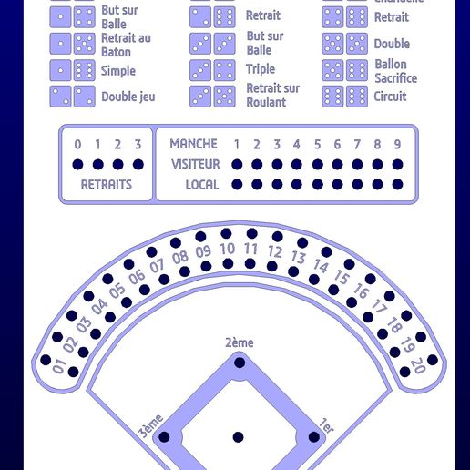 ⚾ baseball game・ STL File for 3D printing・Cults