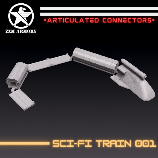 3D file SCI-FI TRAIN 001 🚆 ・3D print design to download・Cults