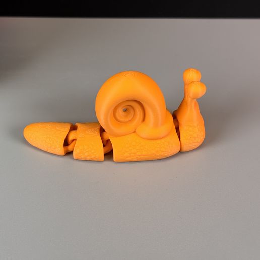 🐌 Articulated Cute Snail・Free 3D File for 3D printing・Cults
